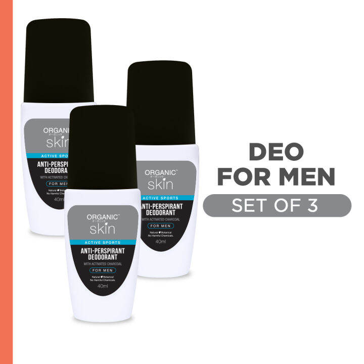 Organic Skin Japan Anti-Perspirant Deodorant For Men 40ml Underarm ...