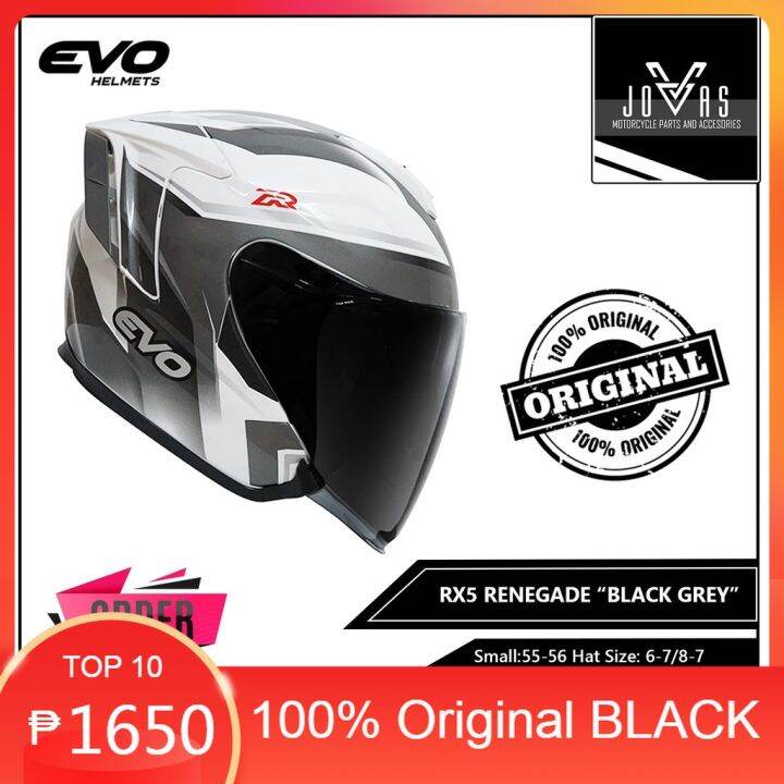 Legit EVO HELMET BRAND EVO RX5 RENEGADE SERIES HALF FACE HELMET | Lazada PH