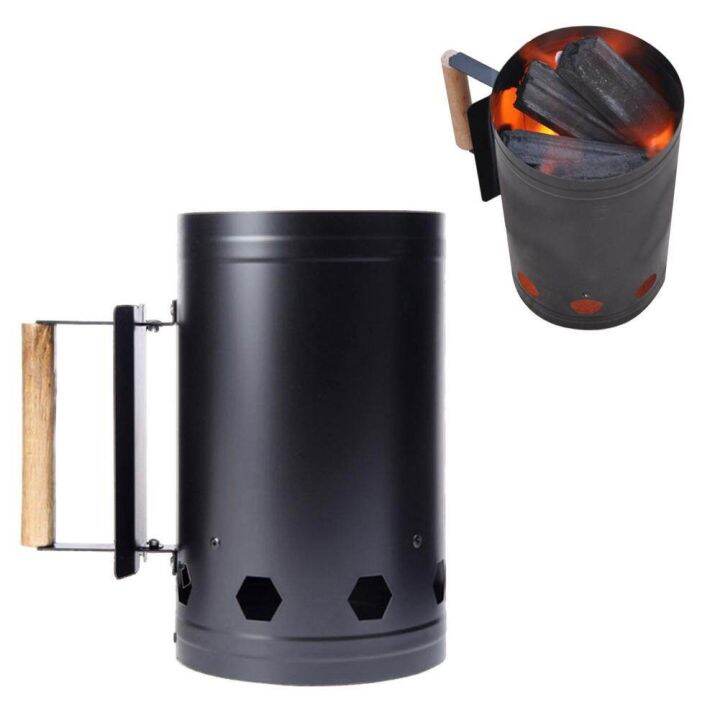 Charcoal Bucket Barbecue Charcoal Chimney Starter BBQ Chimney Starter ...