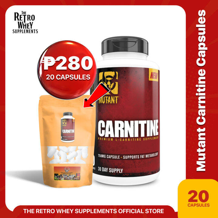 cod Mutant Carnitine Retail Pack of 20 Caps. - Repacked by The Retro ...