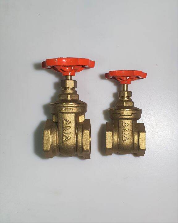 ประตูน้ำทองเหลือง ANA #104 1 1/2 นิ้ว Brass gate valve 1 1/2 " | Lazada ...