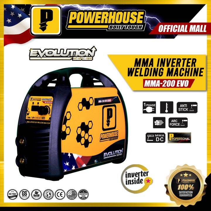 POWERHOUSE USA 200A Evolution Series Portable Digital Inverter Welding ...