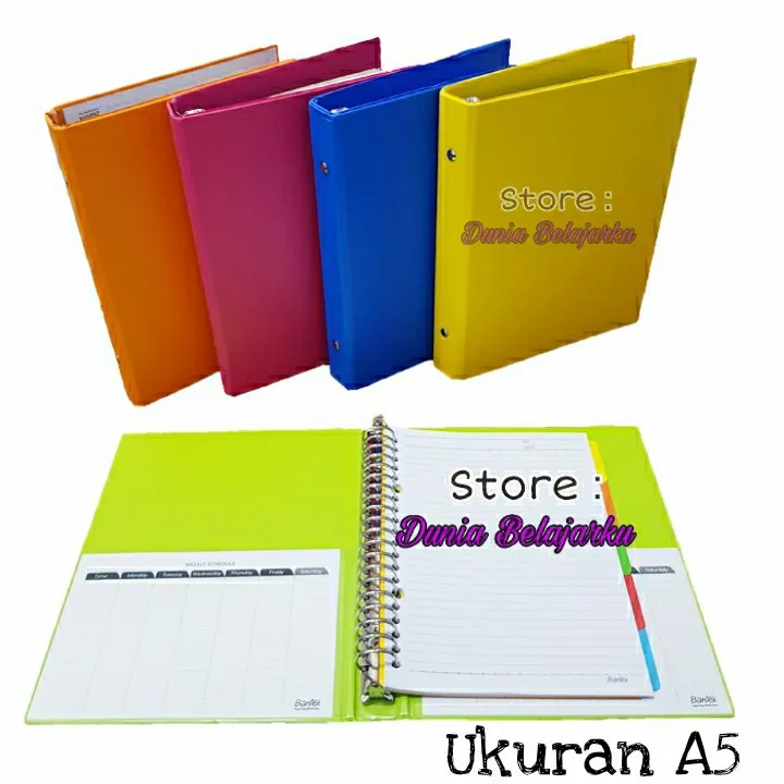 Map Binder Bantex Multi-Ring Exclusive Loose Leaf File A5 dan B5 Loose ...