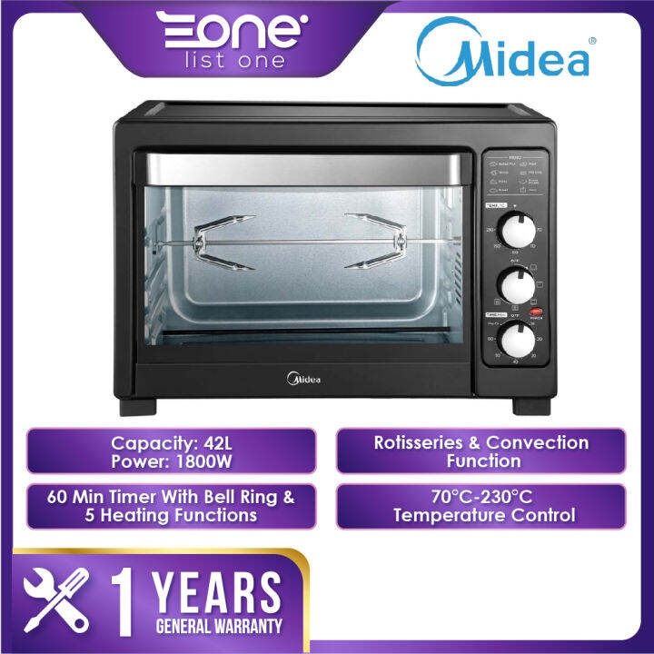 Midea 42L Electric Oven toaster MEO-42LGY-BK | Lazada