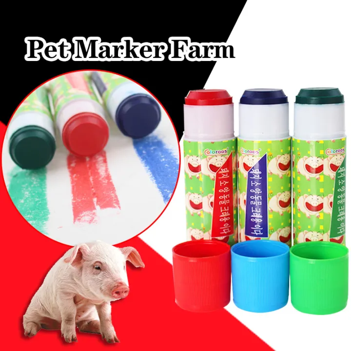 Pet Farm Animals Crayon Pig Cattle Cow Sheep Marker Farm Animal Marking ...