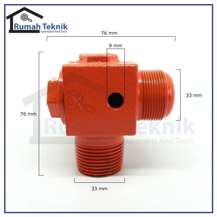 Check Valve Katup Satu Arah Kompresor Angin Kotak 33 mm x 33 mm ...