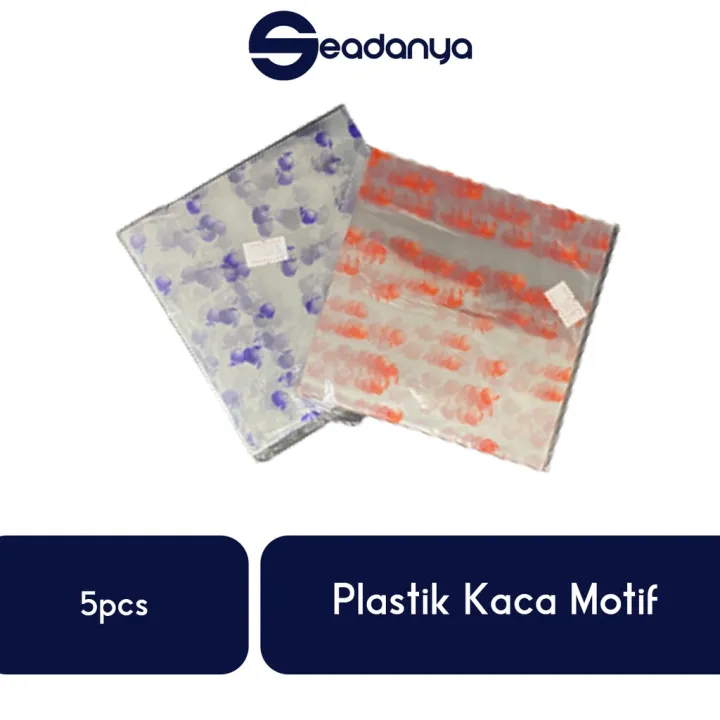 Plastik Kertas Kaca Motif/Plastik Parcel Isi 5 -Plastik Bungkus Kado ...