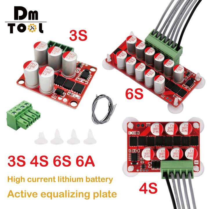 DM 3S 4S 6S 6A High-current Lithium Battery Active Balancing Board Red Board | Lazada PH