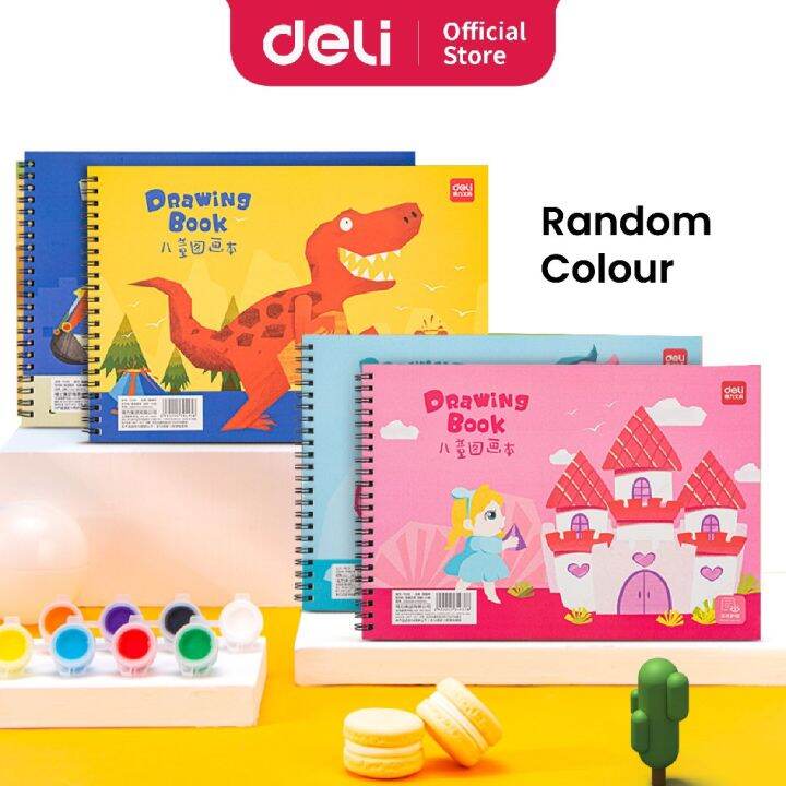 Deli Cute Painting Book/Cute Design Drawing Book (100g x 30 Sheets ...