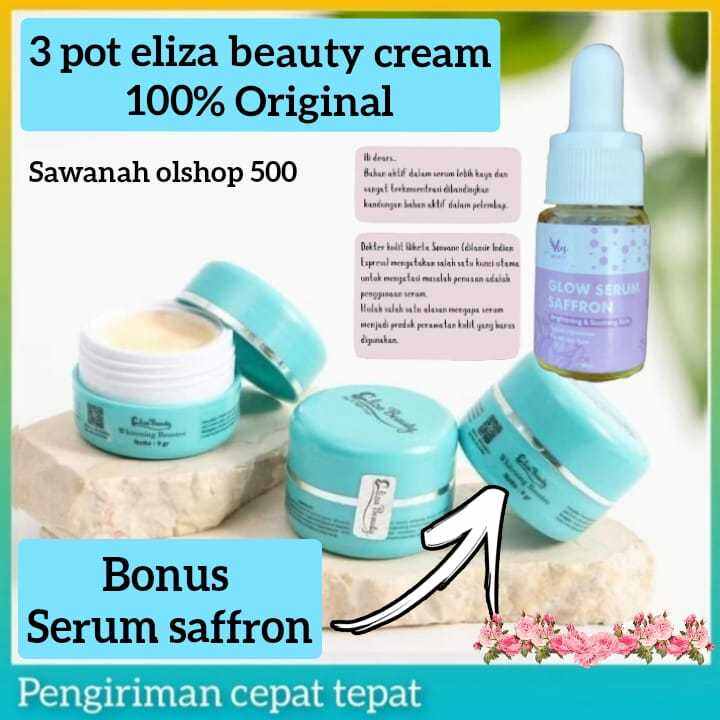( BONUS SERUM ) eliza beauty cream ori eliza beauty ori 1 paket eliza ...