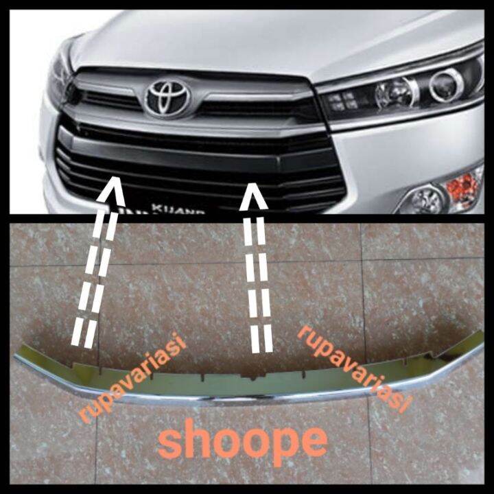 LIS LIST GRILL DEPAN BUMPER RADIATOR INOVA INNOVA REBORN 2016 2017 2018 ...