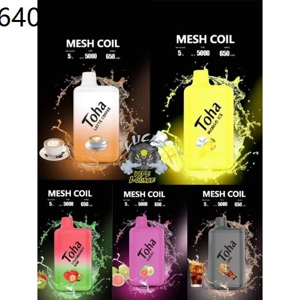 TOHA 5000 PUFFS 650mAh Rechargeable Device Type-C | Lazada PH