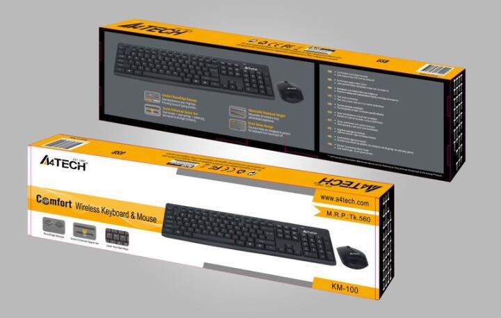 A4tech Wireless Combo MK100 - Keyboard and mouse set | Lazada PH