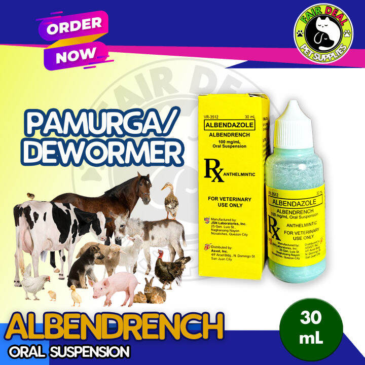 ALBENDRENCH ANTHELMINTIC/DEWORMER for Animals | Lazada PH