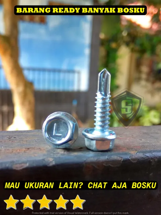 100 pcs #10x19 Sekrup Baja Ringan | Lazada Indonesia