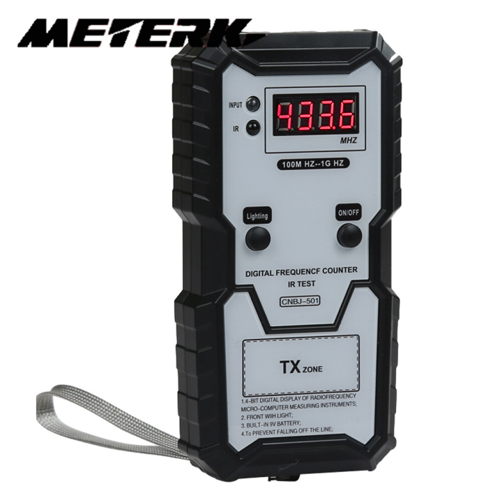 Meterk เครื่องตรวจสอบความถี่กุญแจอินฟาเรดในรถยนต์100M-1GHZ 4-Bit ...