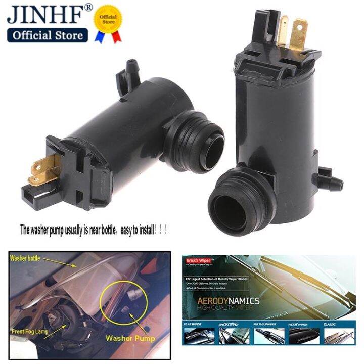 1pc 12v 24v Universal Car Glass Wiper Windshield Wiper Washer Pump ...