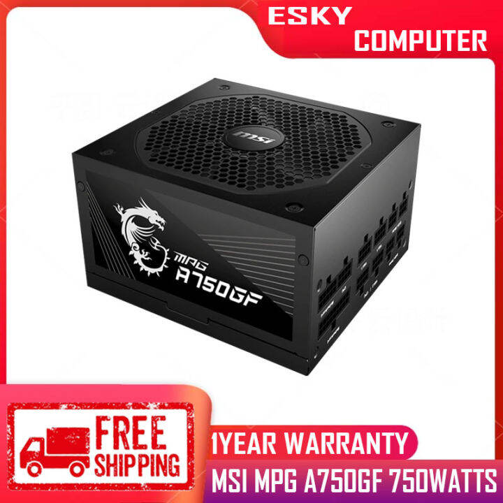 MSI MPG A750GF 750Watts 80+ Gold Full Modular Power Supply Unit | Lazada PH