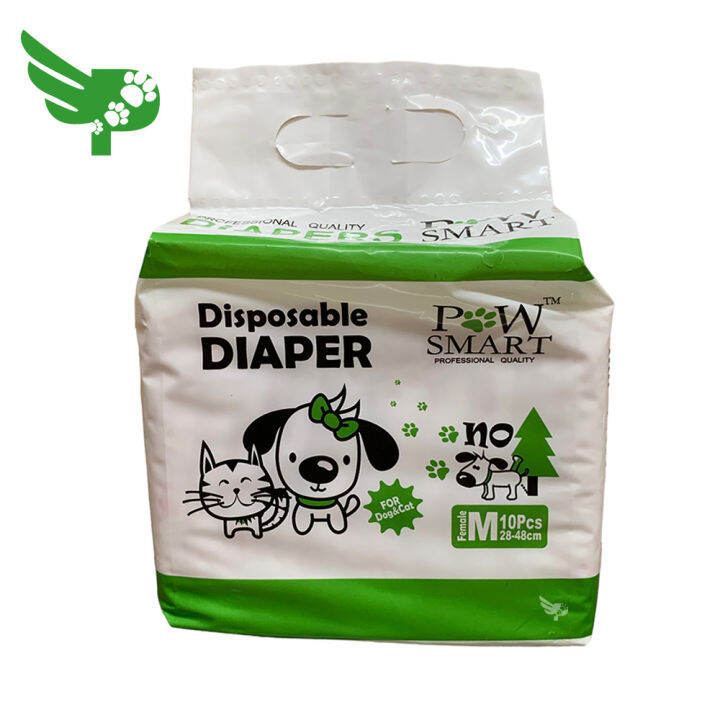 Paw Smart Disposable Diaper - Female - Medium (28-48cm) - sold per pack ...