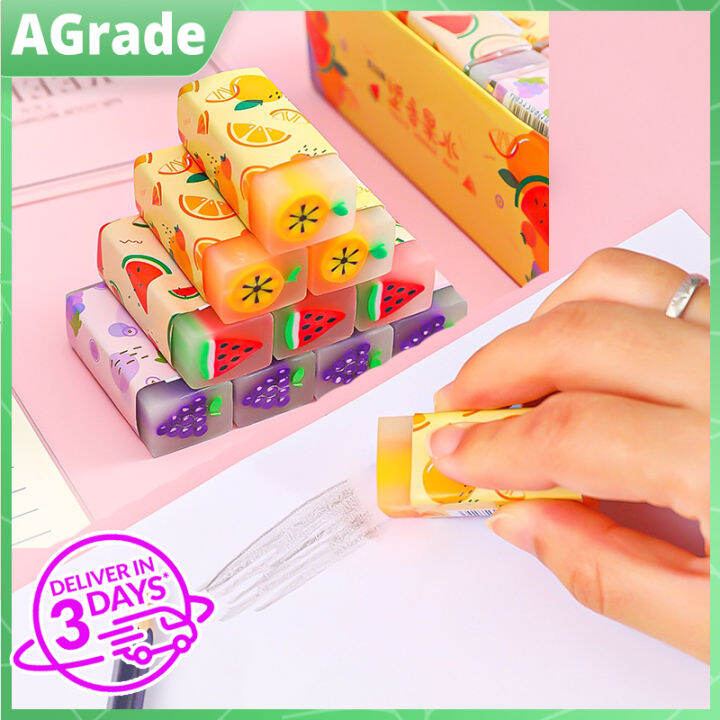Cute Eraser Fruit Eraser Student School Stationery Eraser Ofice ...