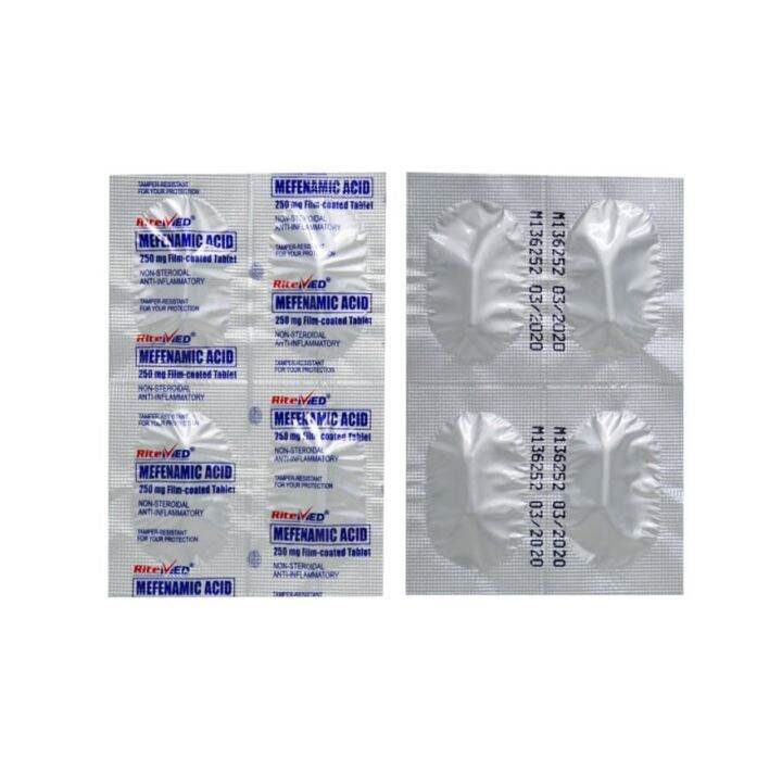 Ritemed Mefenamic Acid 250mg - 10 TABLETS | Lazada PH