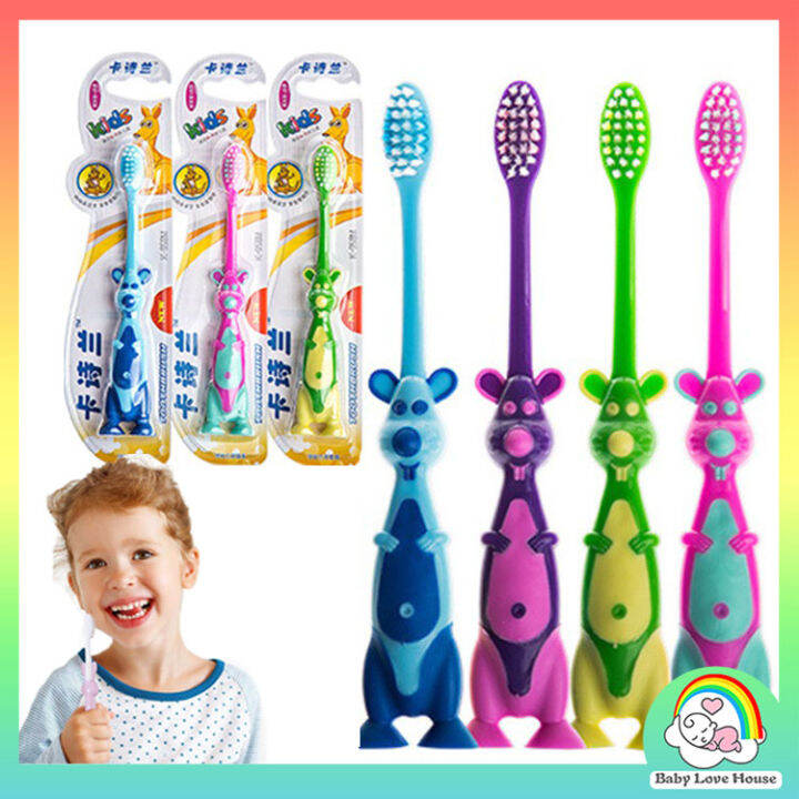 Children's Toothbrush toothpaste Soft Hair Cartoon Kids Girls Boys ...