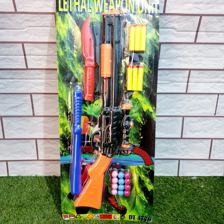 Mainan Set Pistol Polisi - Perlengkapan Tembakan shotgun Anak Peluru ...