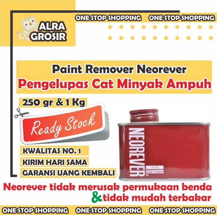 NEOREVER PERONTOK CAT 1KG - PENGELUPAS CAT NEOREVER - PAINT REMOVER ...