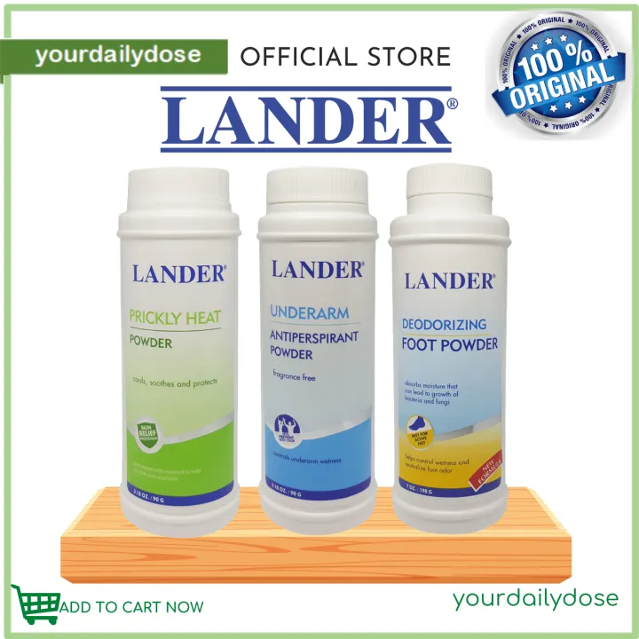 ON HAND Lander Prickly Heat/Foot Deodorant/ Underarm Antiperspirant ...