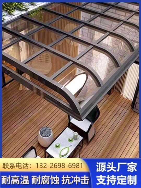 Aluminum alloy awning outdoor rainproof villa door balcony eaves window ...