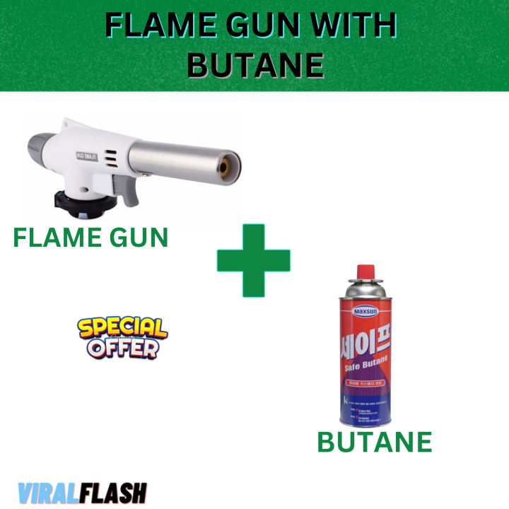 Viral Flash Flame gun with Butane/ Blow torch and Butane Gas Multi ...