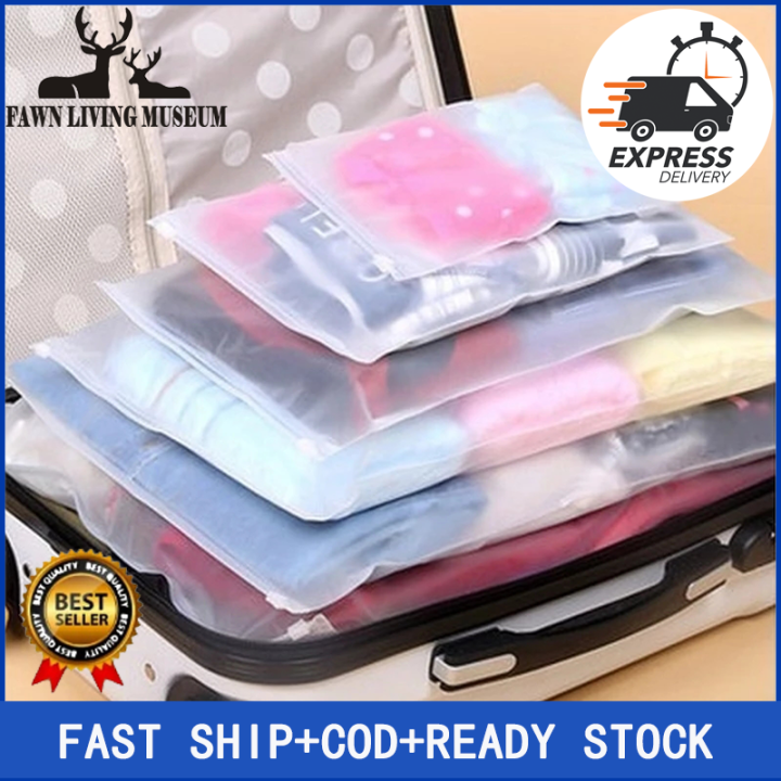 Portable Translucent Plastic Package Cloth Travel Storage Pouch ...