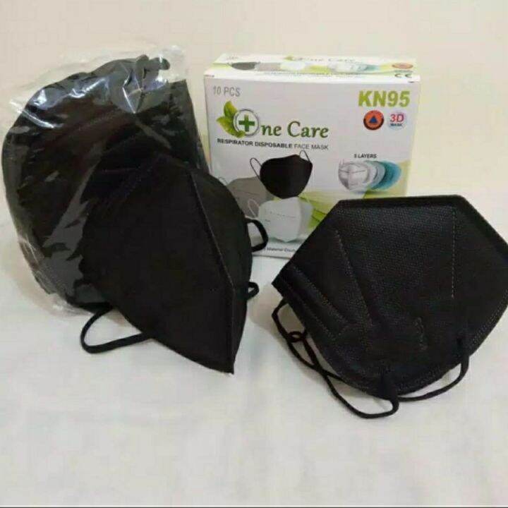 Masker KN95 HITAM ONE CARE Masker N95 Masker KN 95 HITAM Mask N 95 ...
