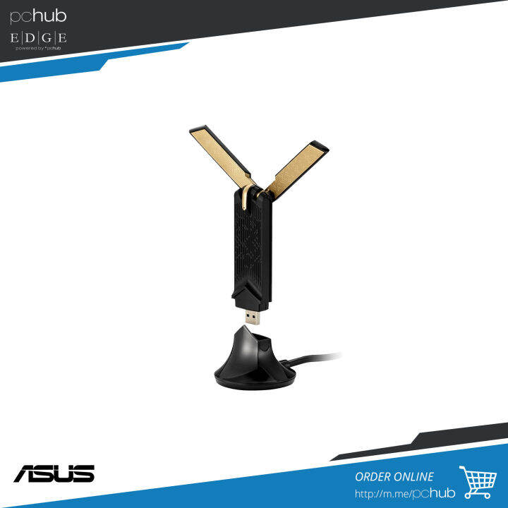 Asus USB AX56, usb adapter receiver WiFi AX1800, dual band | Lazada PH