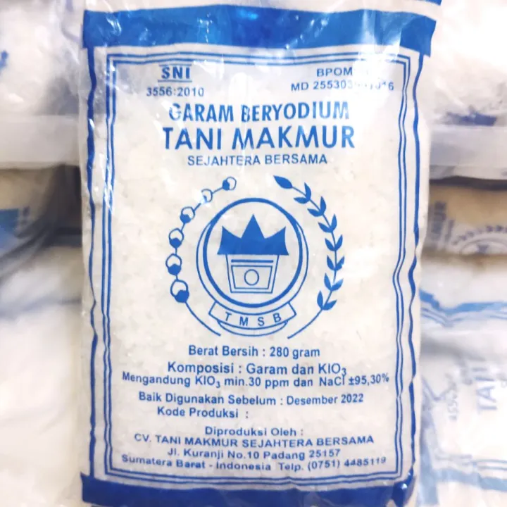 garam kasar premium bumbu dapur cap Tani makmur 280g | Lazada Indonesia