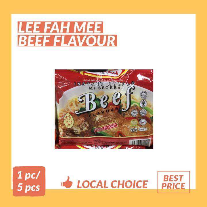 Lee Fah Mee Instant Noodles Beef Flavour 5pcs | Lazada