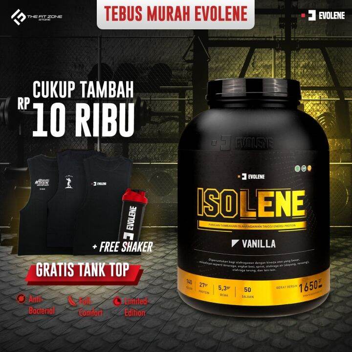 Evolene Isolene 50 Sachet (1.650 gram) | Whey Protein Isolate | Lazada Indonesia