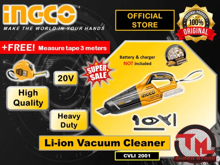 INGCO Cordless Vacuum Cleaner CVLI 2001 • Tm ss | Lazada PH