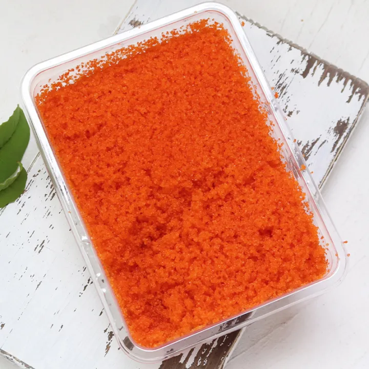 Sushi cuisine small red crab roe red crab roe spring fish roe sushi ...