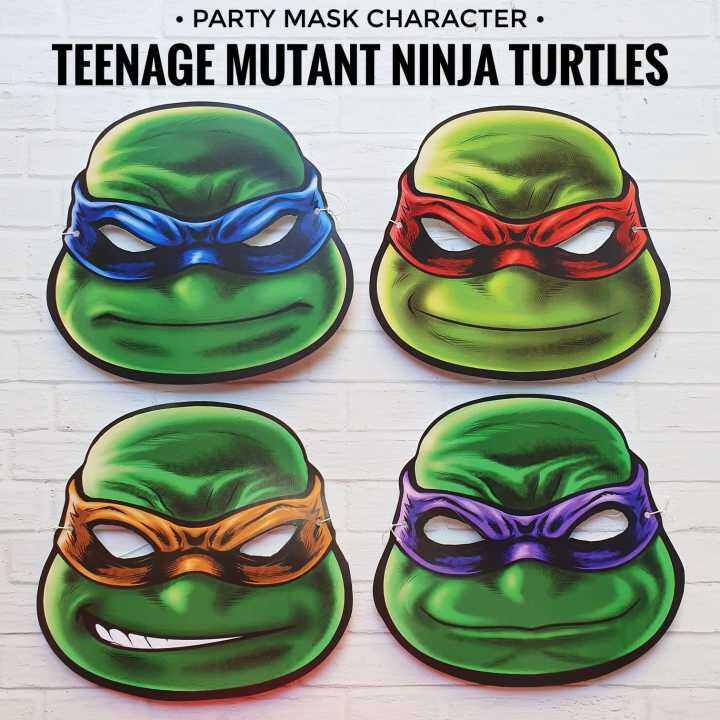 TMNT Mask Topeng Pesta Teenage Mutant Ninja Turtles Mask Birthday ...