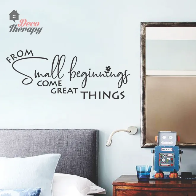 Small Beginnings Come Great Things Wall Sticker Decotherapy | Lazada PH
