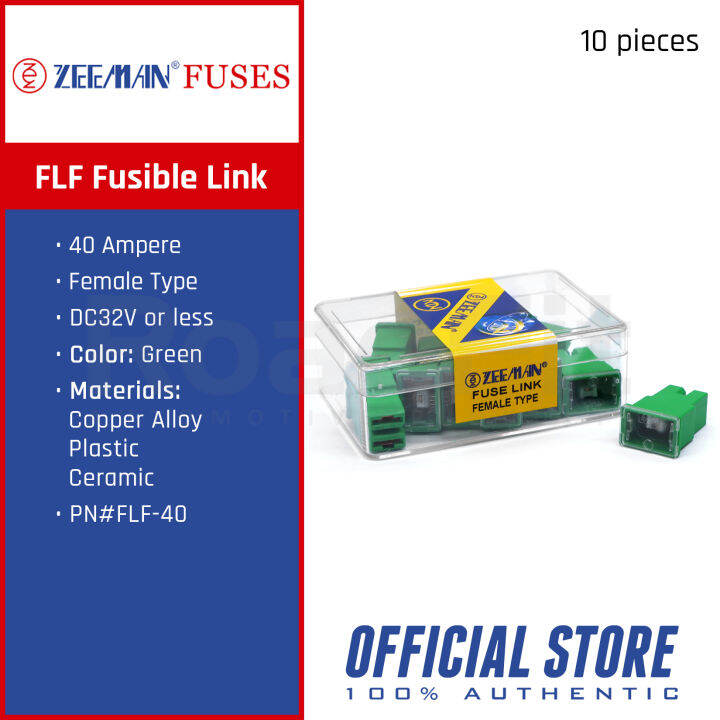 FLF 40A Fuse Link Female Type, Green, 10pcs, PN#FLF-40 Car and ...