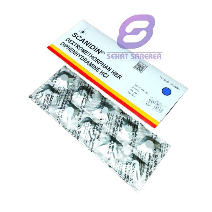 Scanidin Strip 10 Tablet meringankan batuk, pilek | Lazada Indonesia