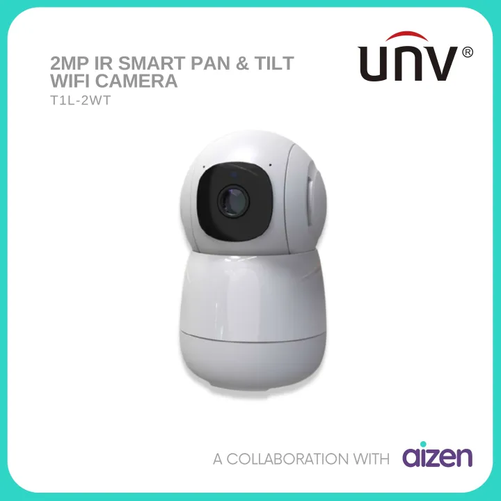 UNV WiFi 2MP IR Smart Pan & Tilt Camera, Easy to install and use, Two ...