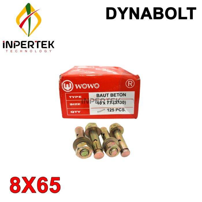 Dynabolt 8 X 65 WOWO Dyna Bolt Baut Beton Dinabol M8X65 | Lazada Indonesia