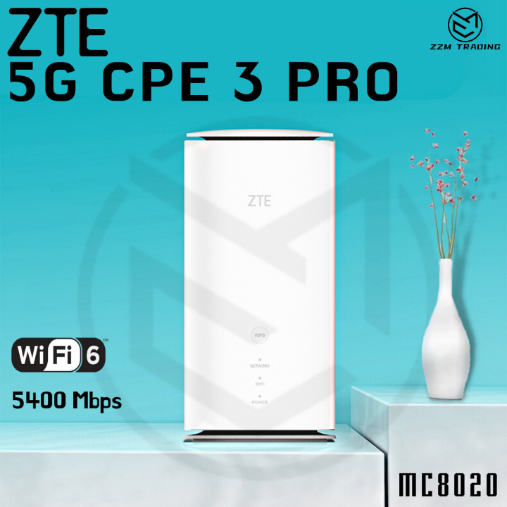 ZTE CPE PRO 3 MC8020 5G WiFi6 5600Mbps Dual Band Network Gigabit Modem Wireless | Lazada PH