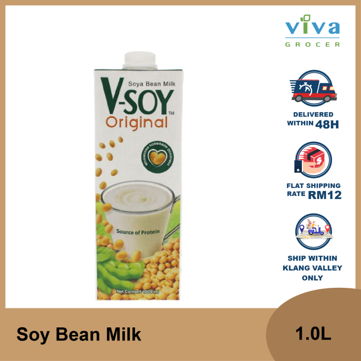V-Soy Original Soya Bean Milk 1L | Lazada