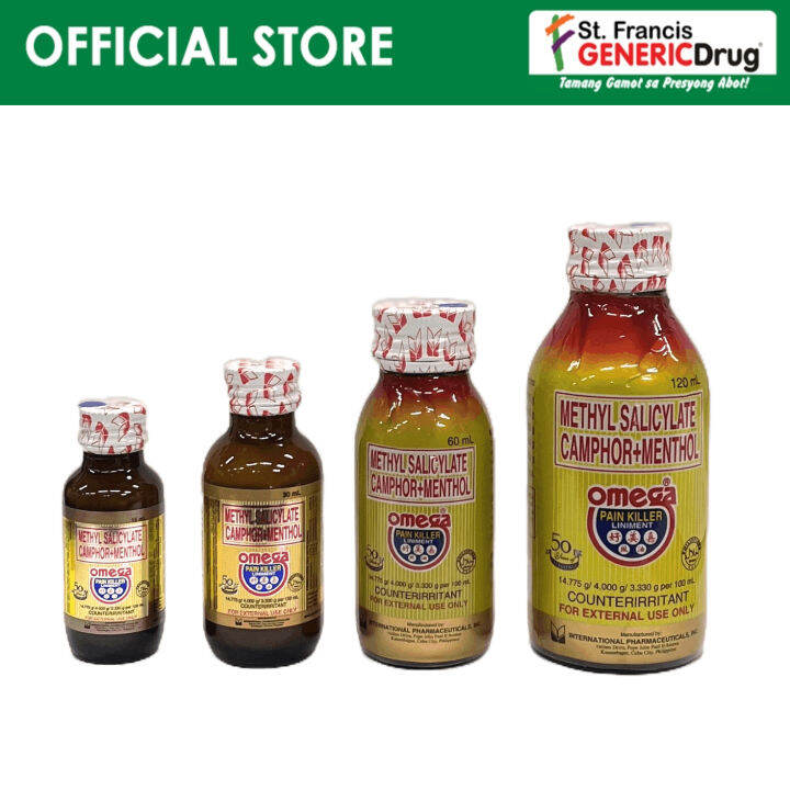 Methyl salicylate + Camphor + Menthol (Omega®) Pain Killer | Lazada PH