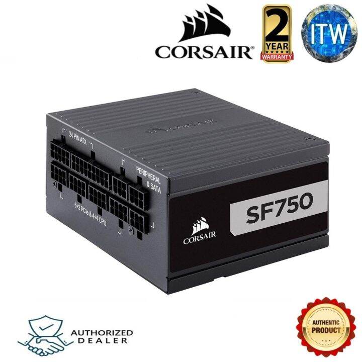 Corsair SF Series SF750 — 750 Watt 80 PLUS® Platinum Certified High Performance SFX PSU (CP ...