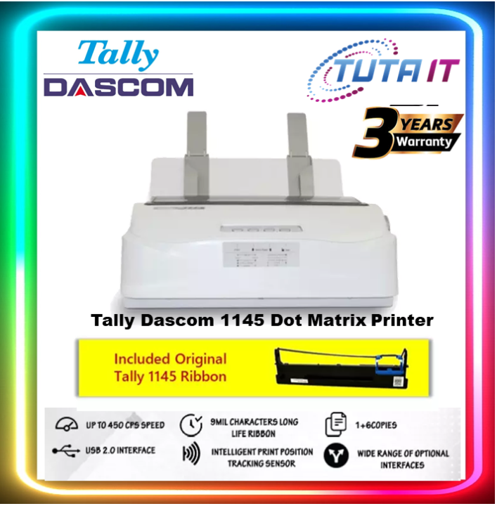 Ready Stock]Tally Dascom 1145 80-Column Impact Dot Matrix Printer ...